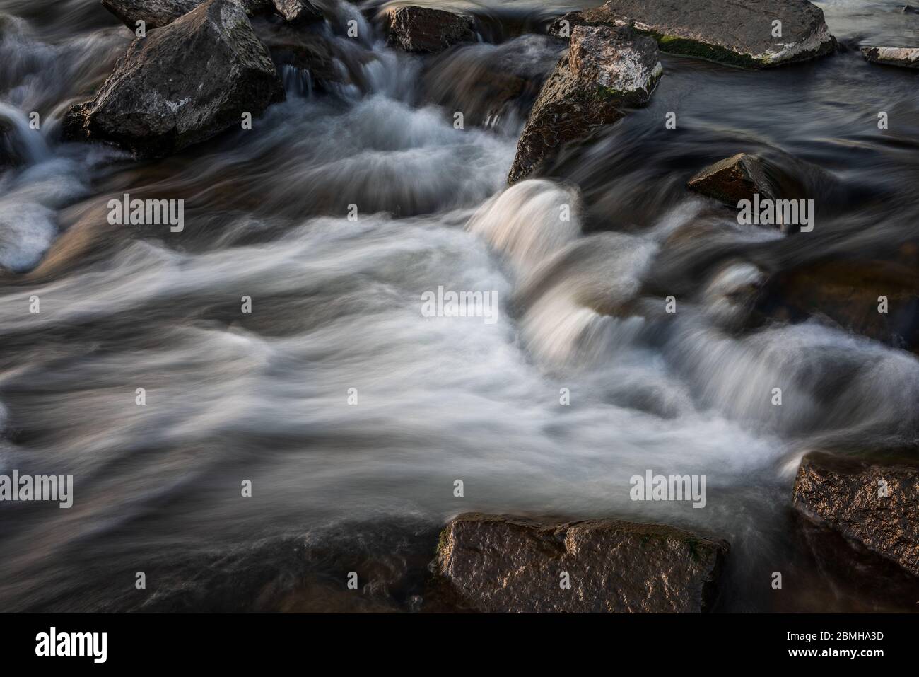 long exposure of a river Stock Photo - Alamy