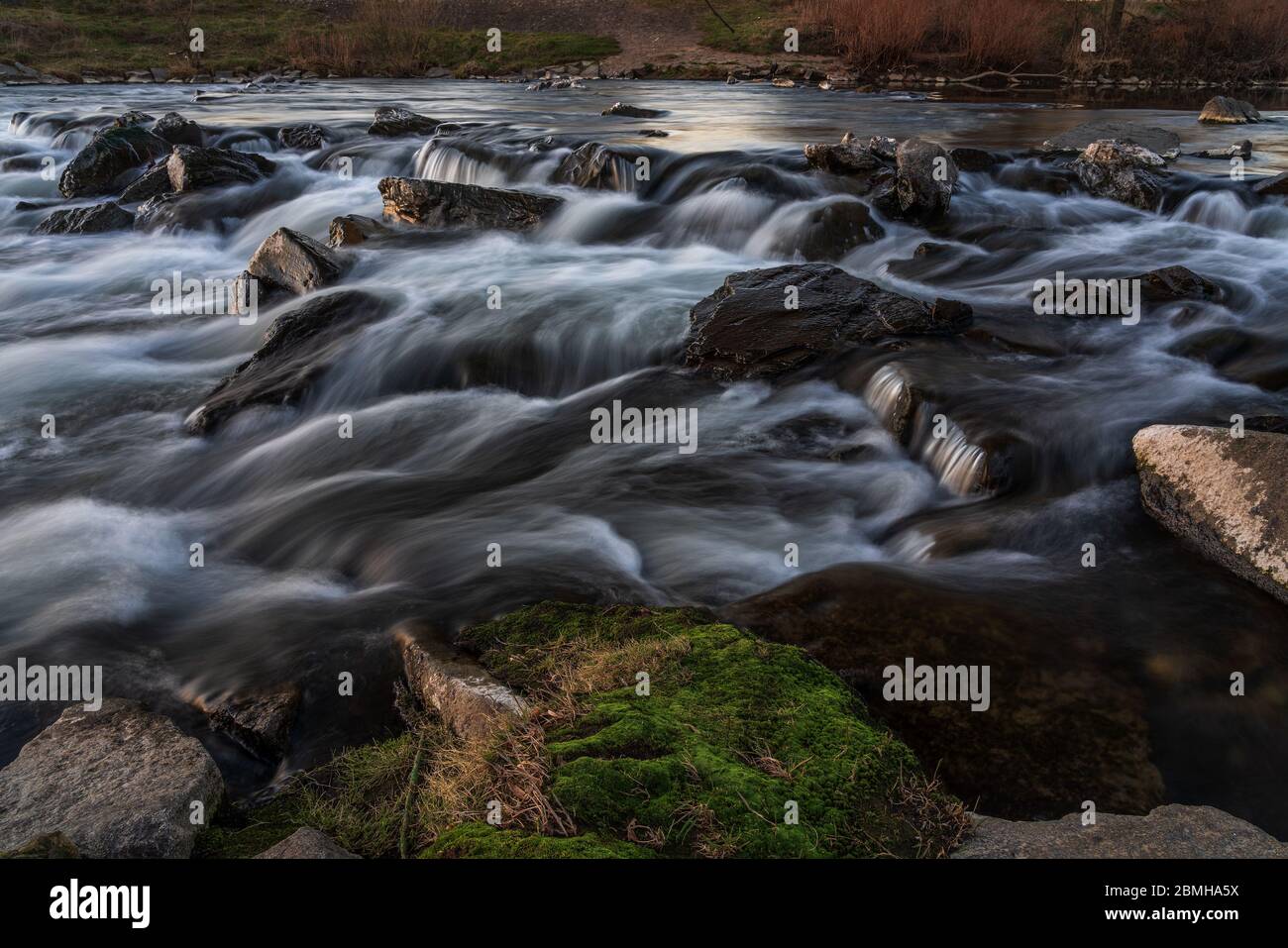 long exposure of a river Stock Photo - Alamy