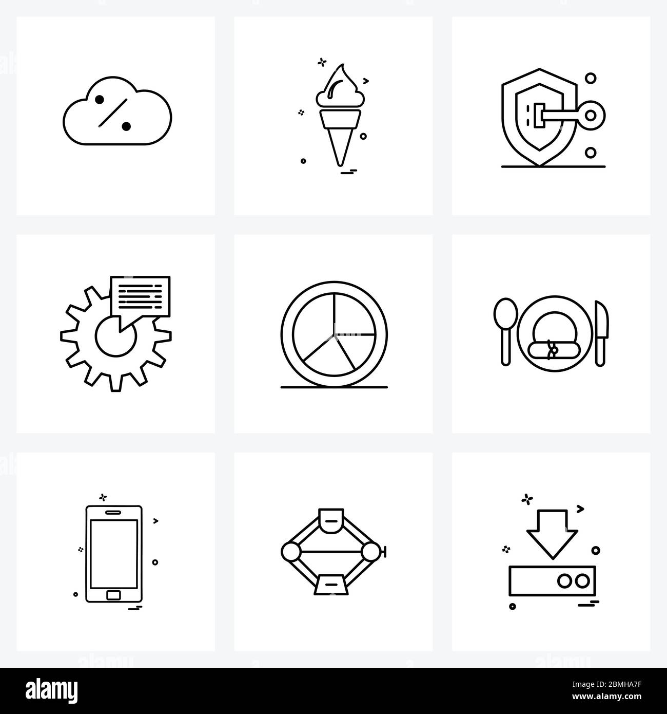 9 Universal Icons Pixel Perfect Symbols of shape, miscellaneous ...