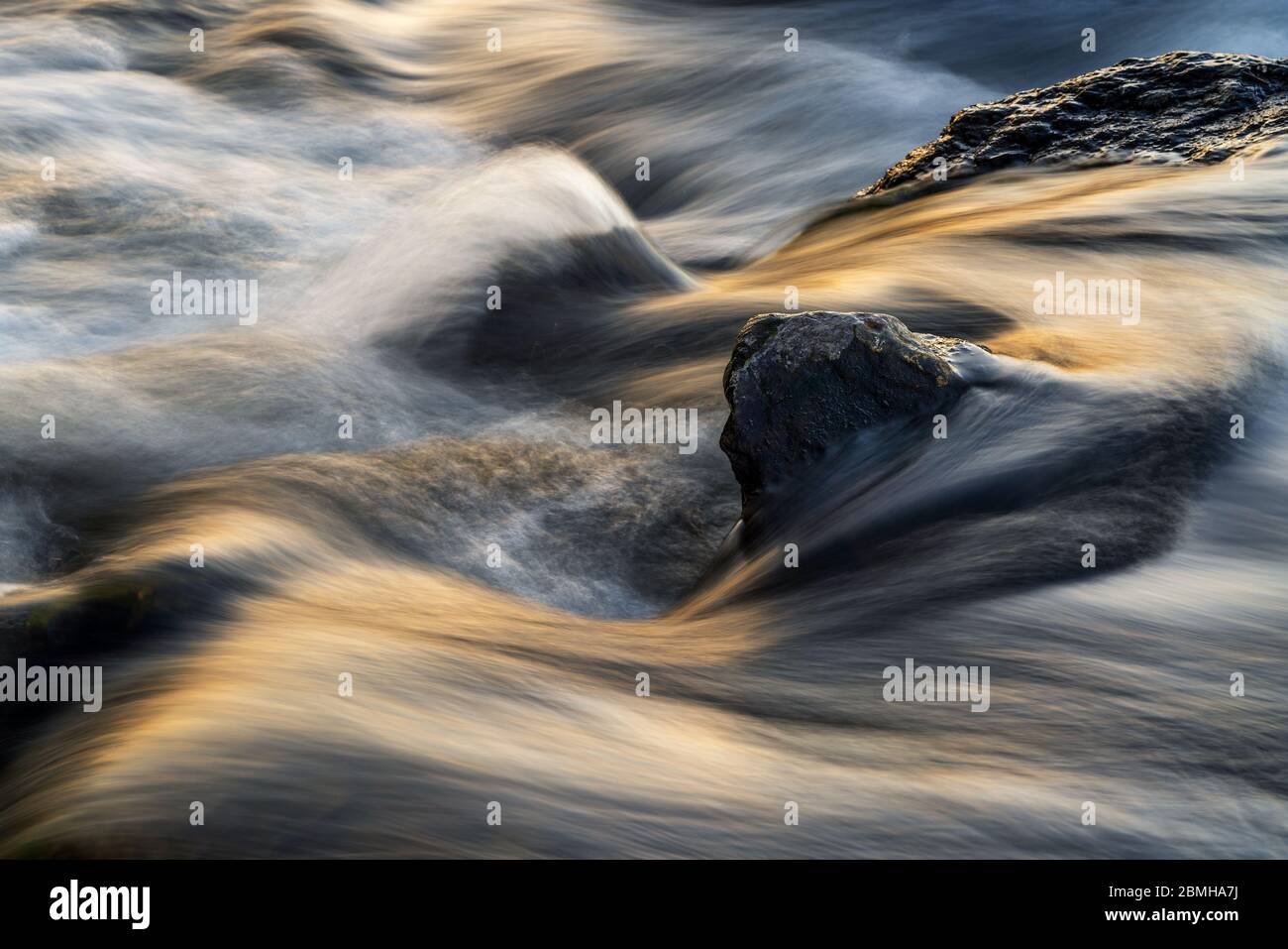 long exposure of a river Stock Photo - Alamy