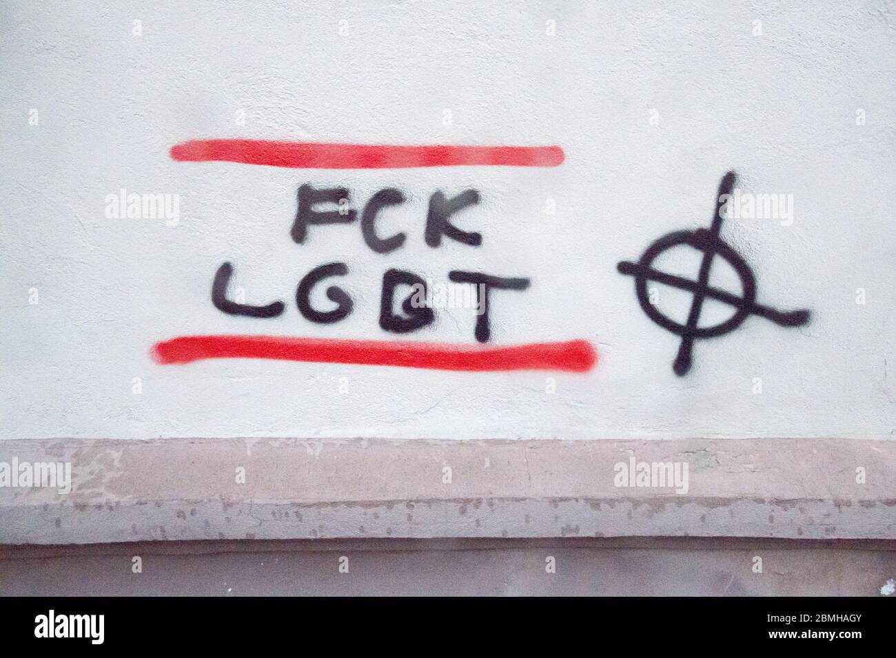 Neo-Nazi symbols in Gdansk, Poland. May 5th 2020 © Wojciech Strozyk ...