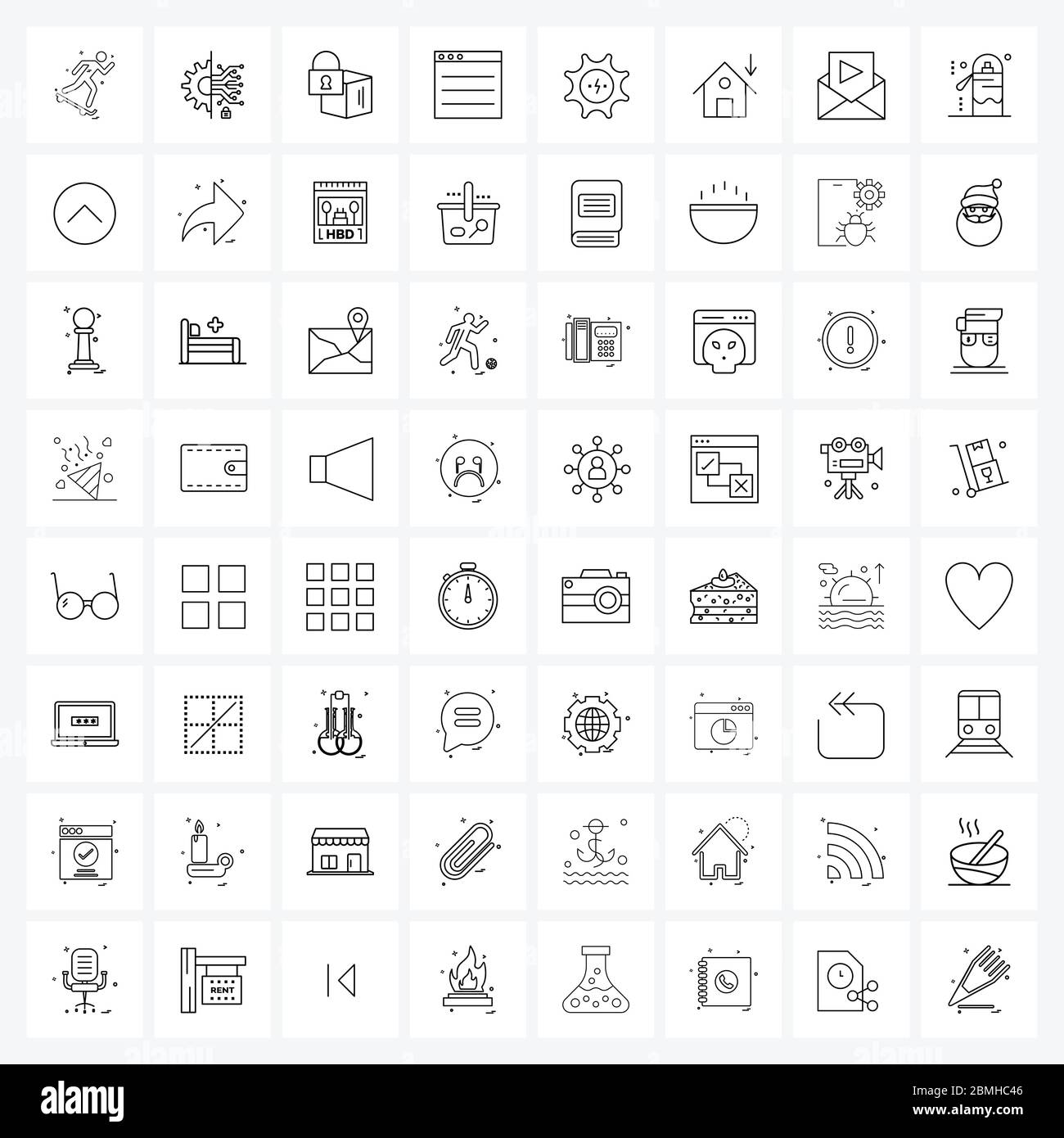 64 Universal Icons Pixel Perfect Symbols of electricity, web layout ...