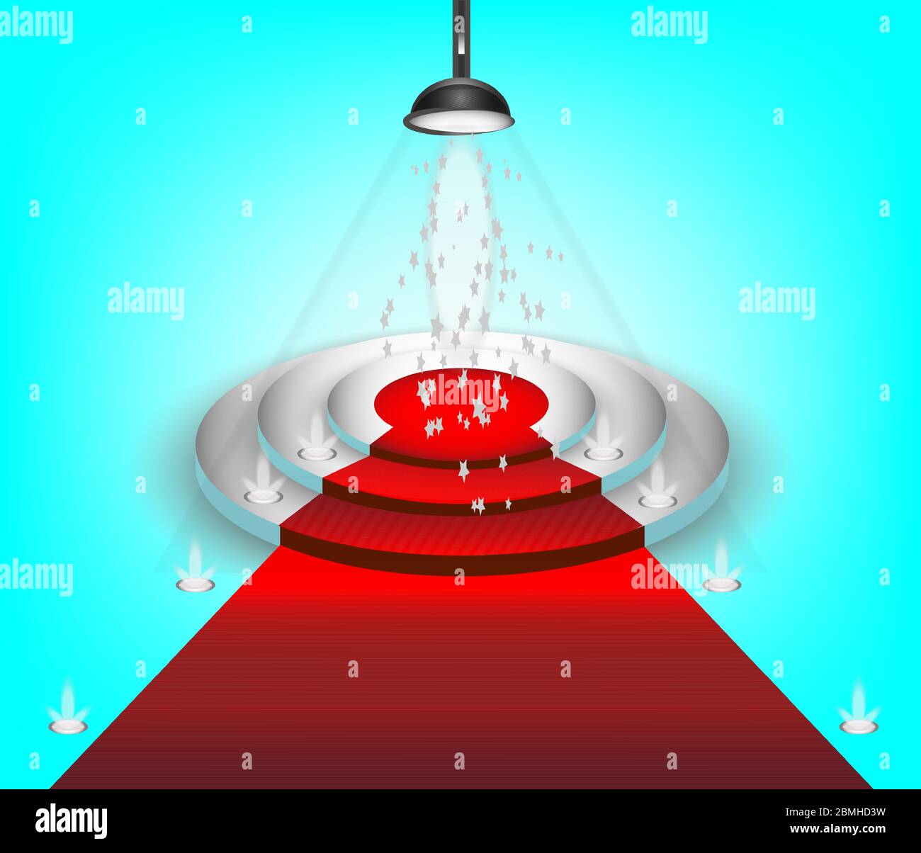Light blue pedestal Stock Vector Images - Alamy