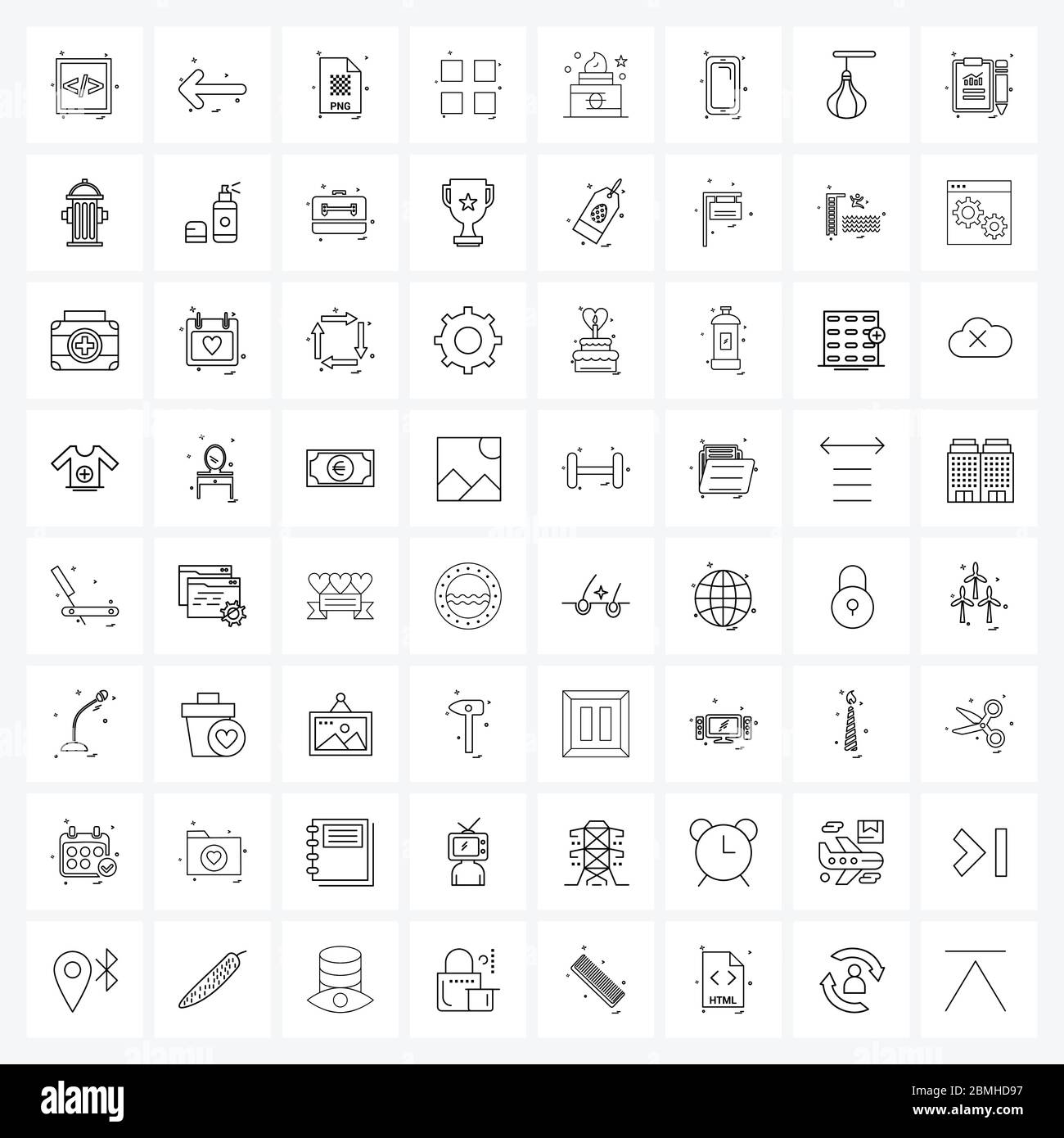 Boxing vector icons user interface Stock Vector Images - Alamy