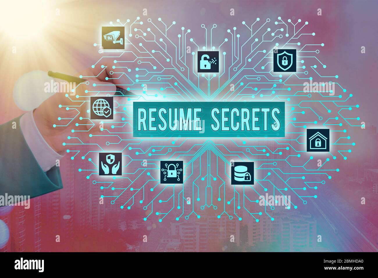 Writing note showing Resume Secrets. Business concept for Tips on ...