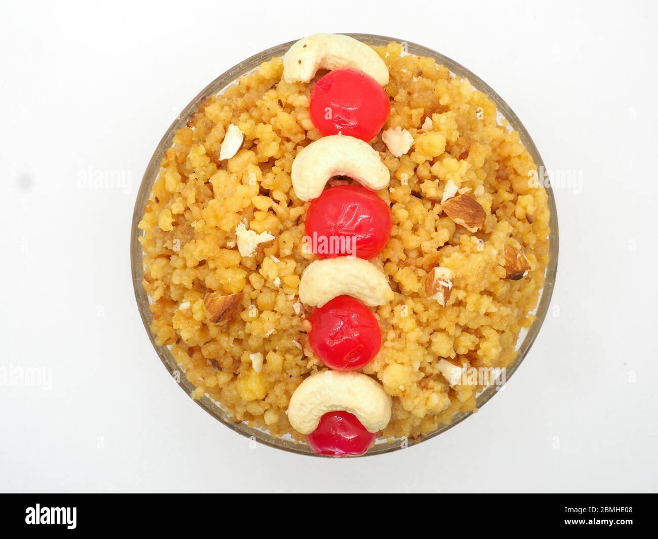 Top View Of An Indian Sweet Dish - (Egg Halwa) Isolated On A White ...
