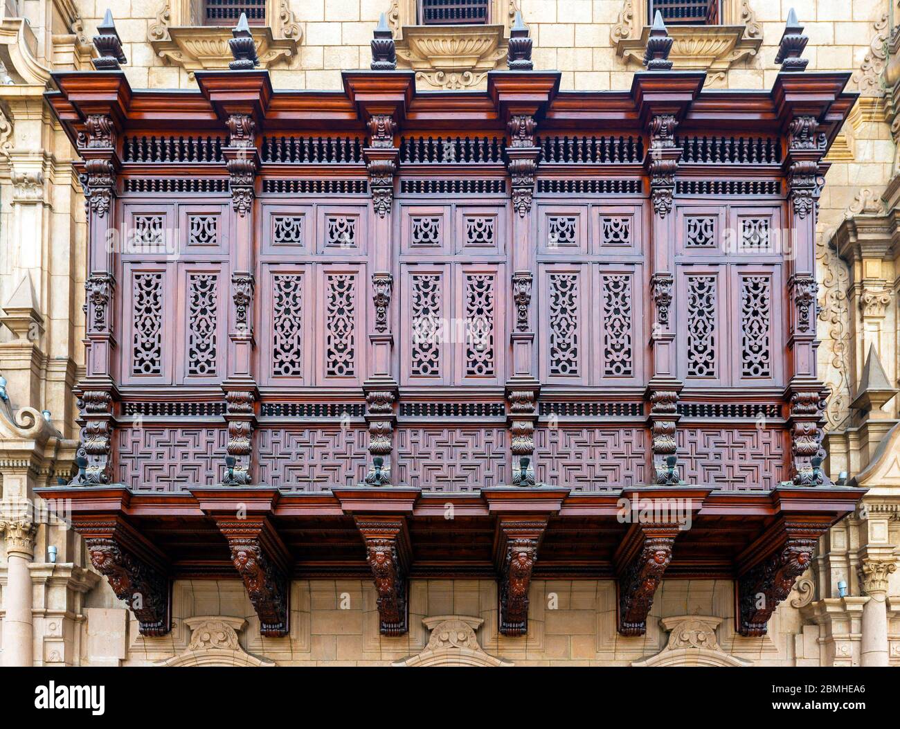 Colonial style Wood Balcony exterior architecture, Archbishop Palace ...
