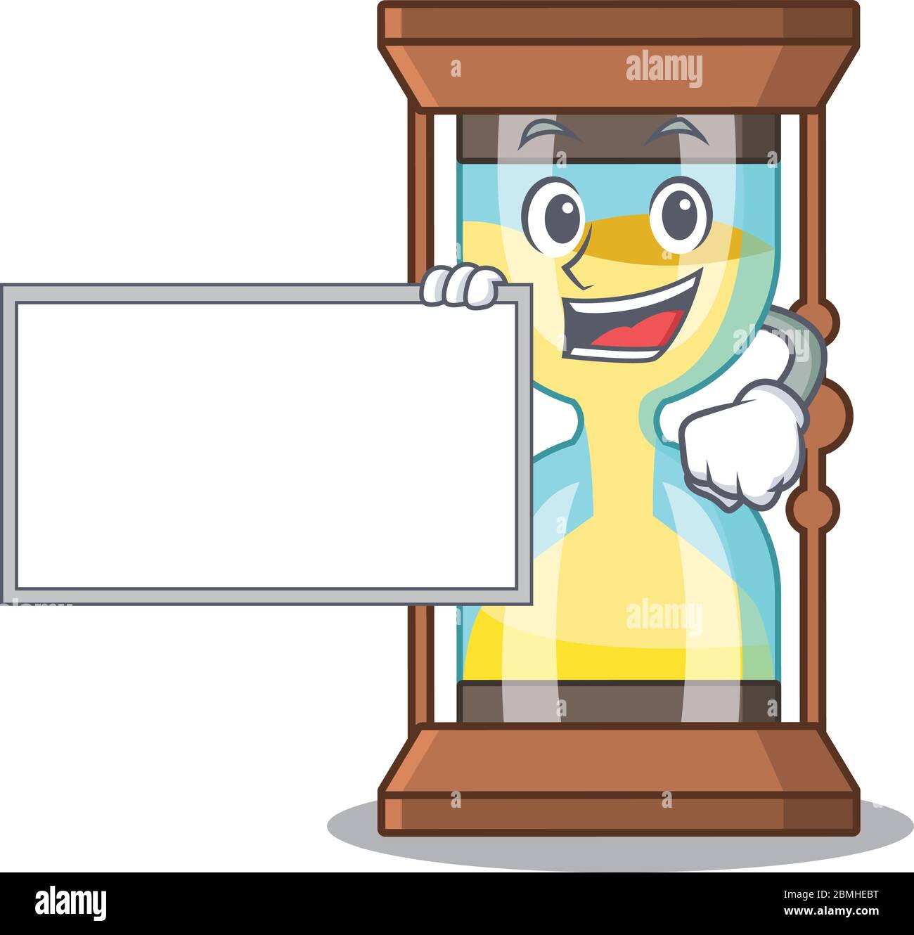 Chronometer cartoon character design style with board Stock Vector ...