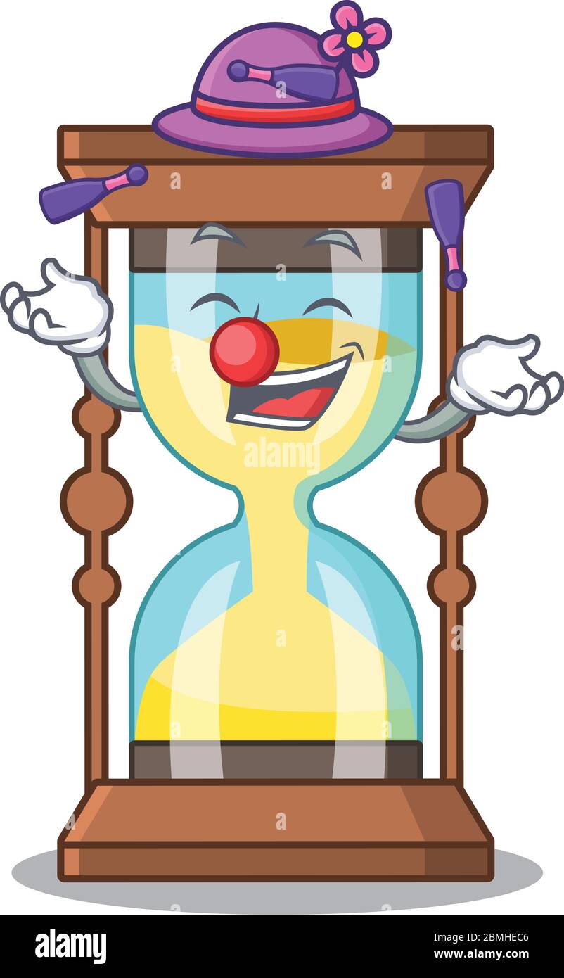 An attractive chronometer cartoon design style playing juggling Stock ...