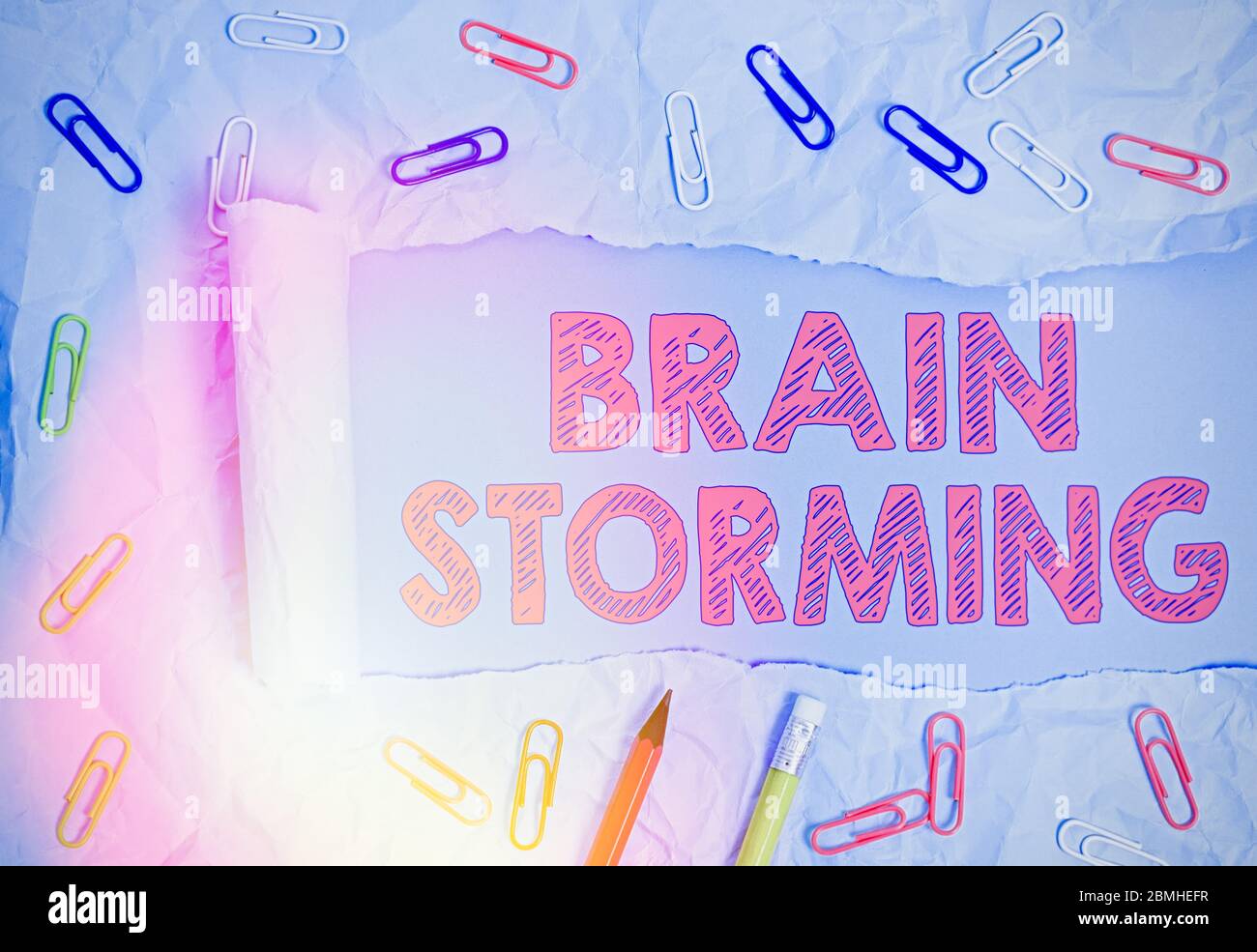 Handwriting text Brain Storming. Conceptual photo Stimulating creative ...