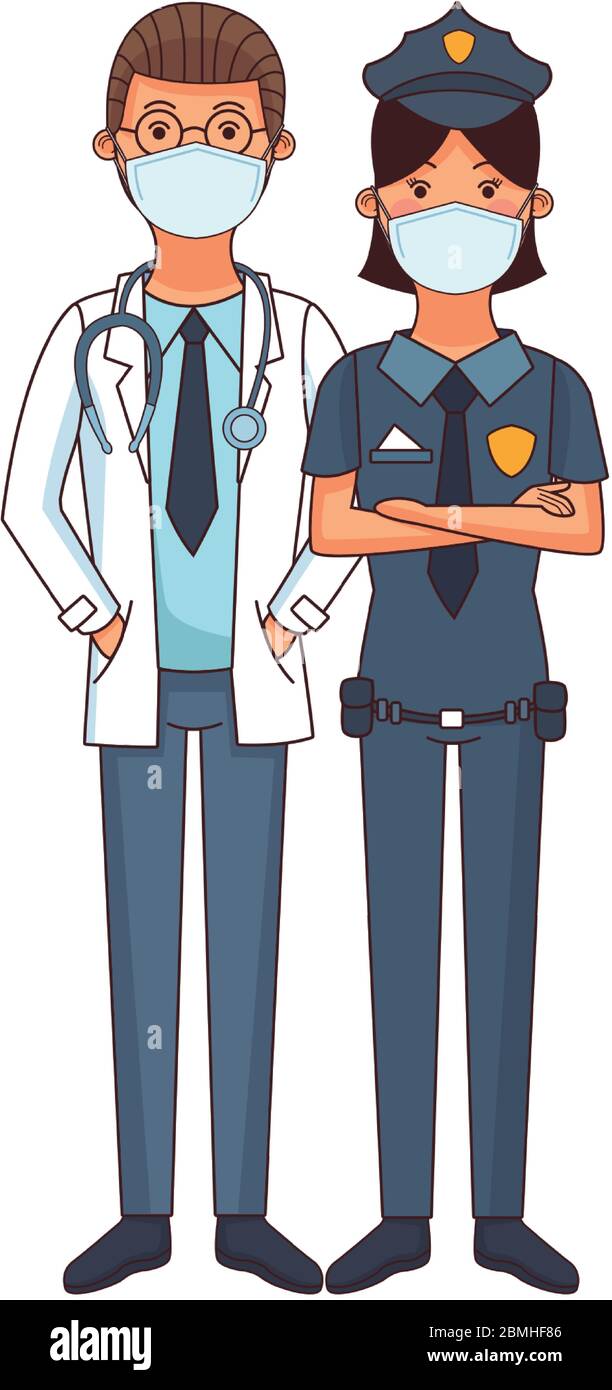 Doctor using stethoscope woman Stock Vector Images - Alamy