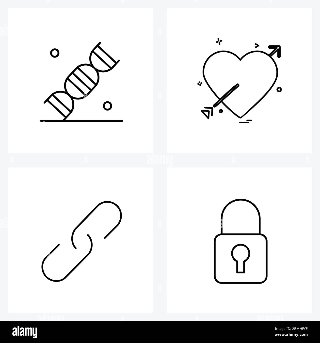 Genetics heart Stock Vector Images - Alamy