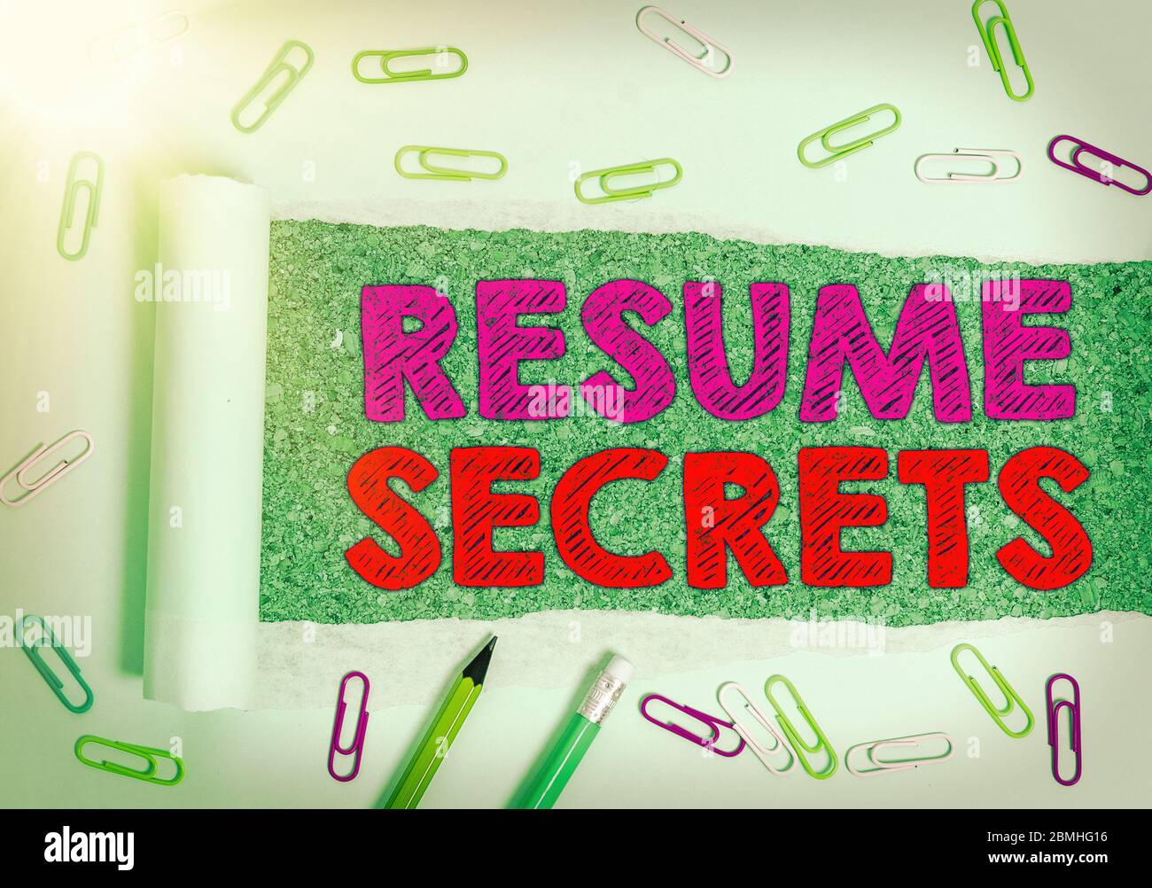 Writing note showing Resume Secrets. Business concept for Tips on ...