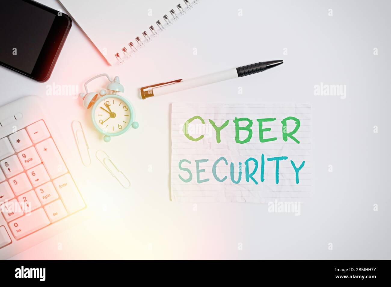 Handwriting text writing Cyber Security. Conceptual photo Protect a ...