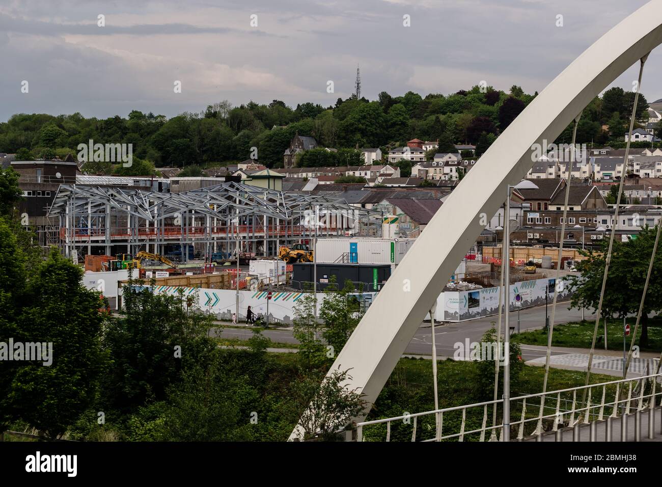 New merthyr bus station hi-res stock photography and images - Alamy