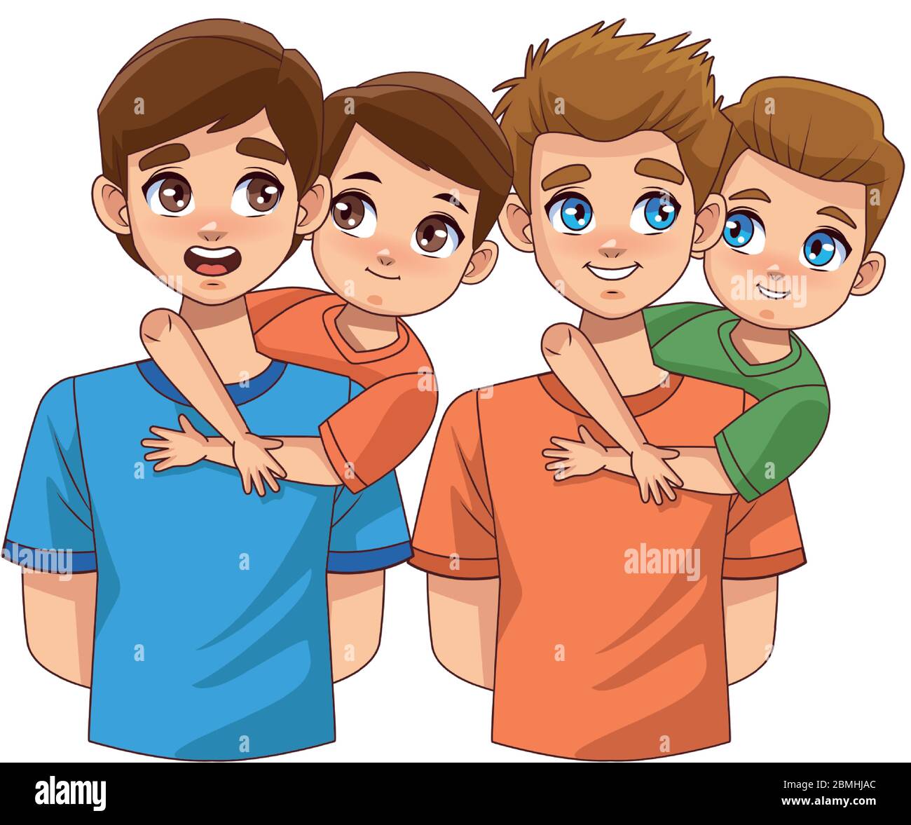 fathers lifting sons parents characters Stock Vector Image & Art - Alamy