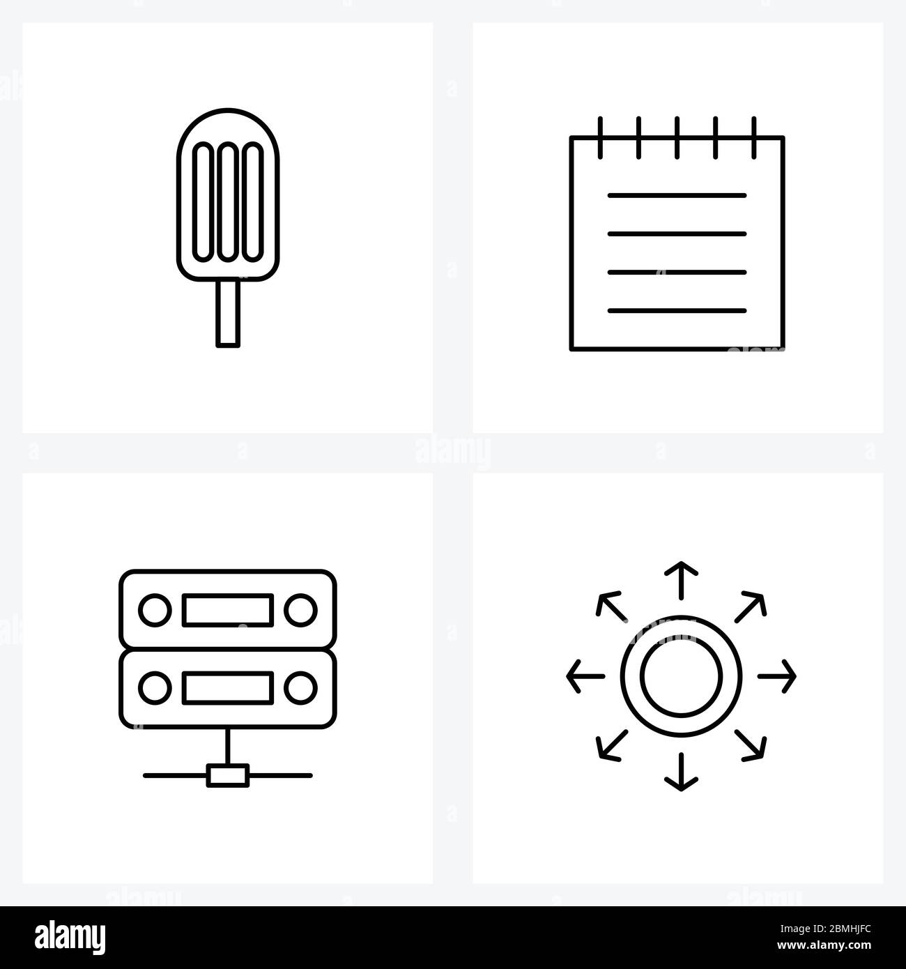 Ice cream server Stock Vector Images - Alamy