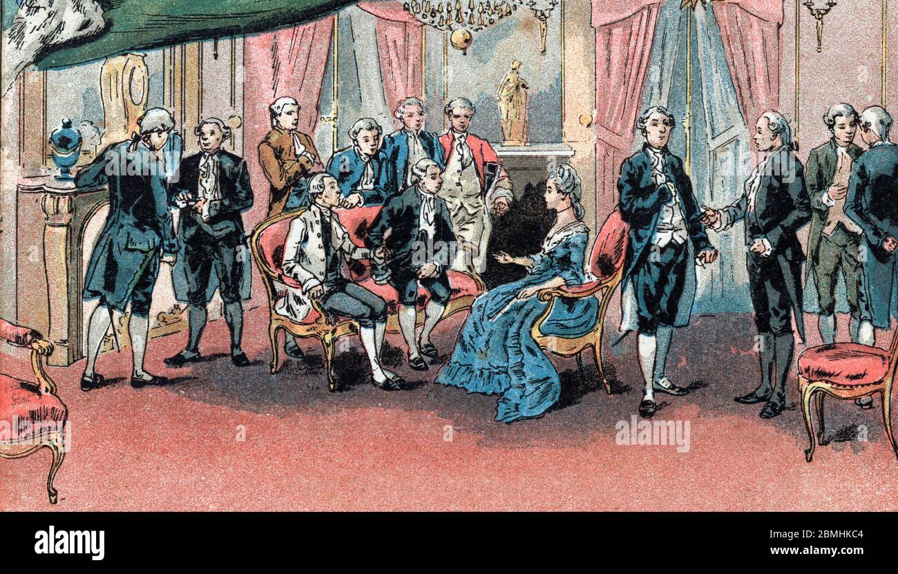 "Le salon de Suzanne Curchod, Madame Necker (1737-1794) femmes de ...