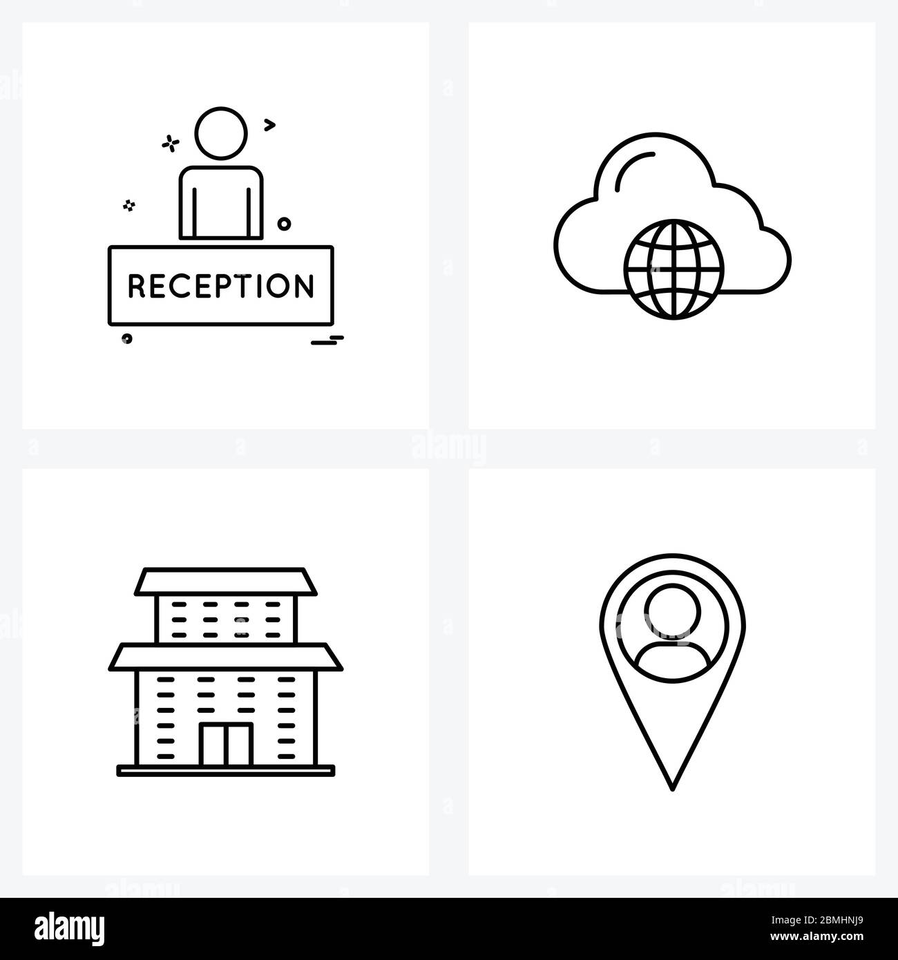 Profile reception Stock Vector Images - Alamy