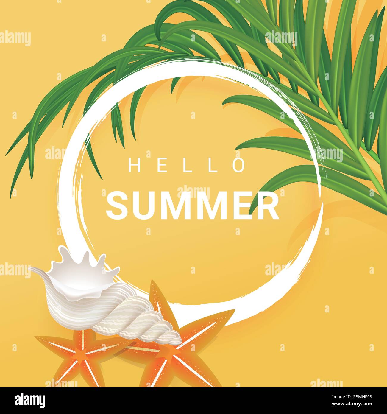 Tropical summer frame background Stock Vector Image & Art - Alamy