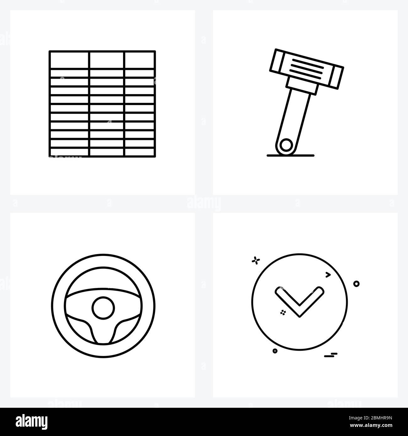 4 wheel steering Stock Vector Images - Alamy