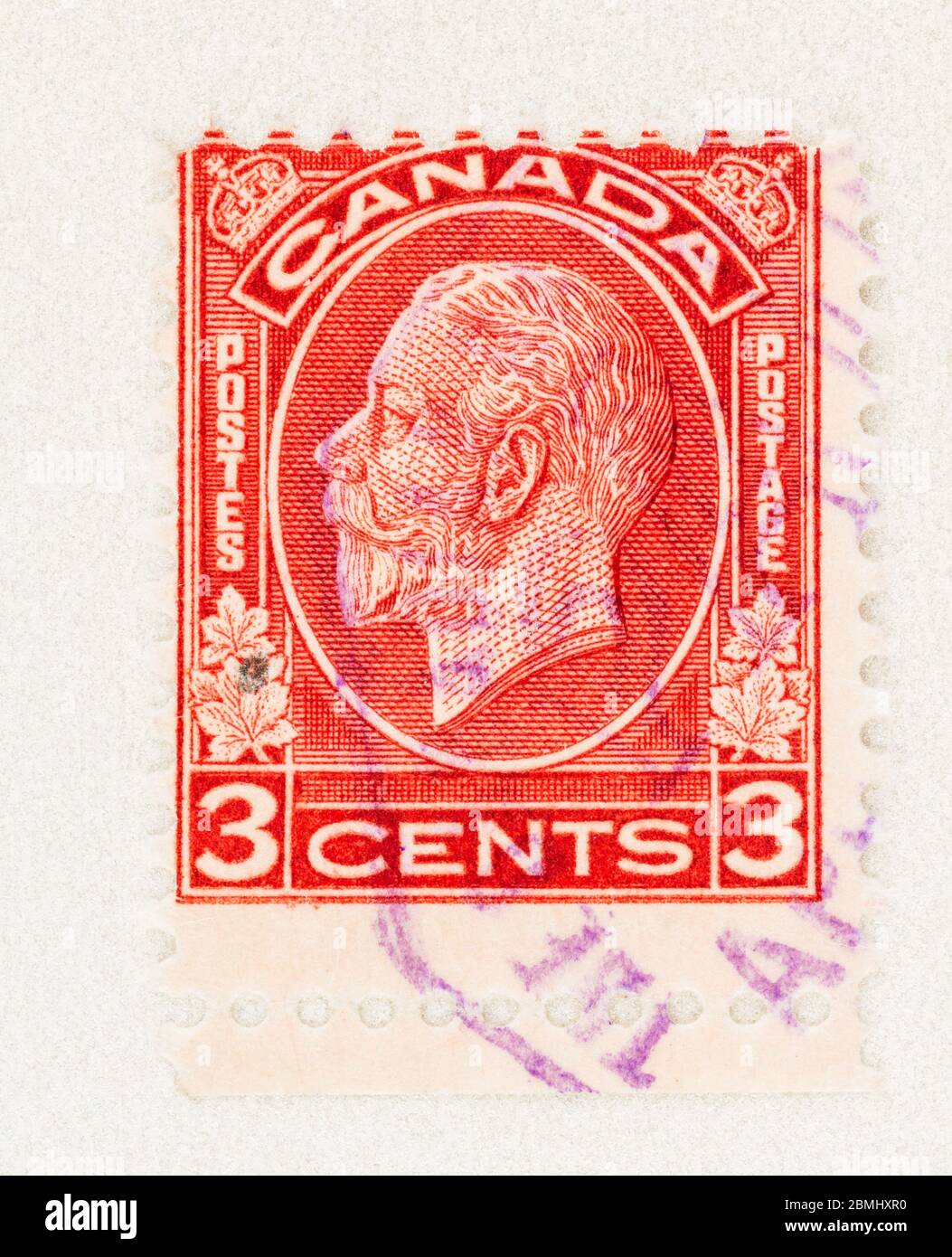 Canada george king stamp hi-res stock photography and images - Alamy