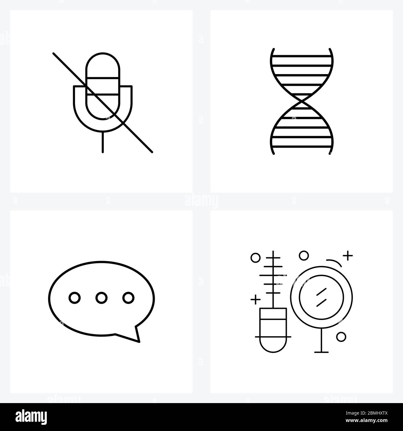 Lab microphone Stock Vector Images - Alamy