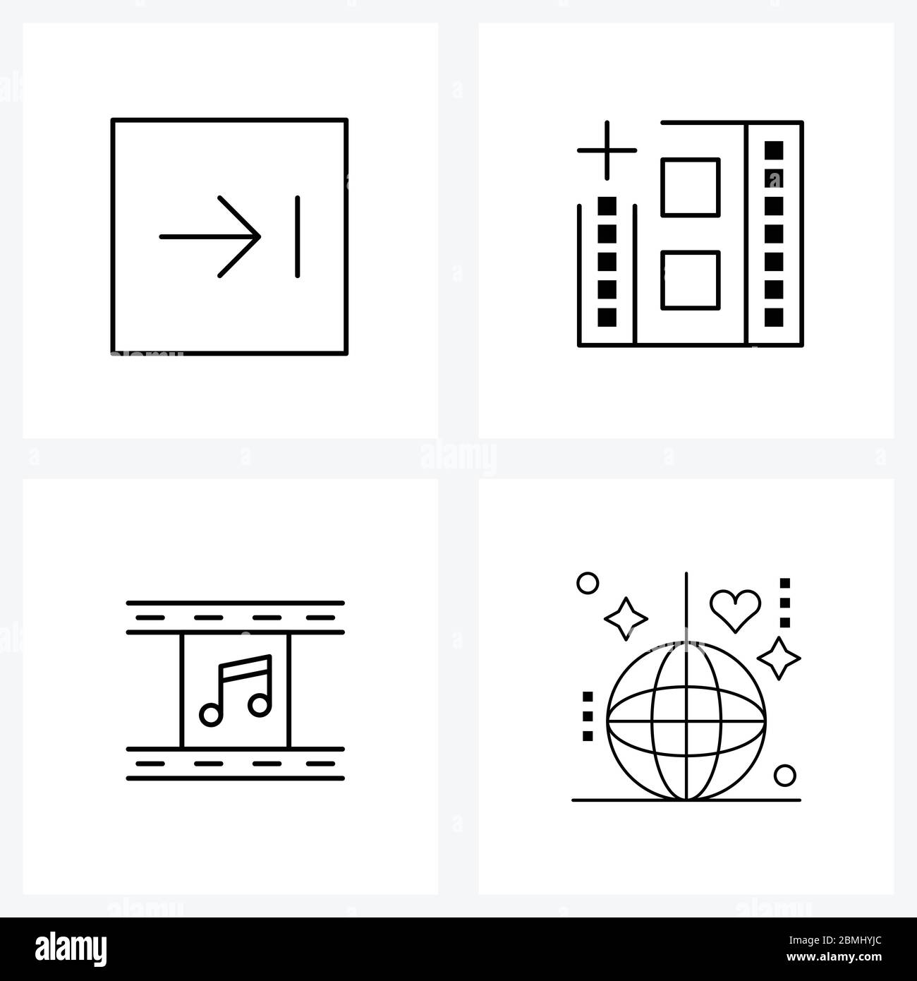 Film sound effects Stock Vector Images - Alamy