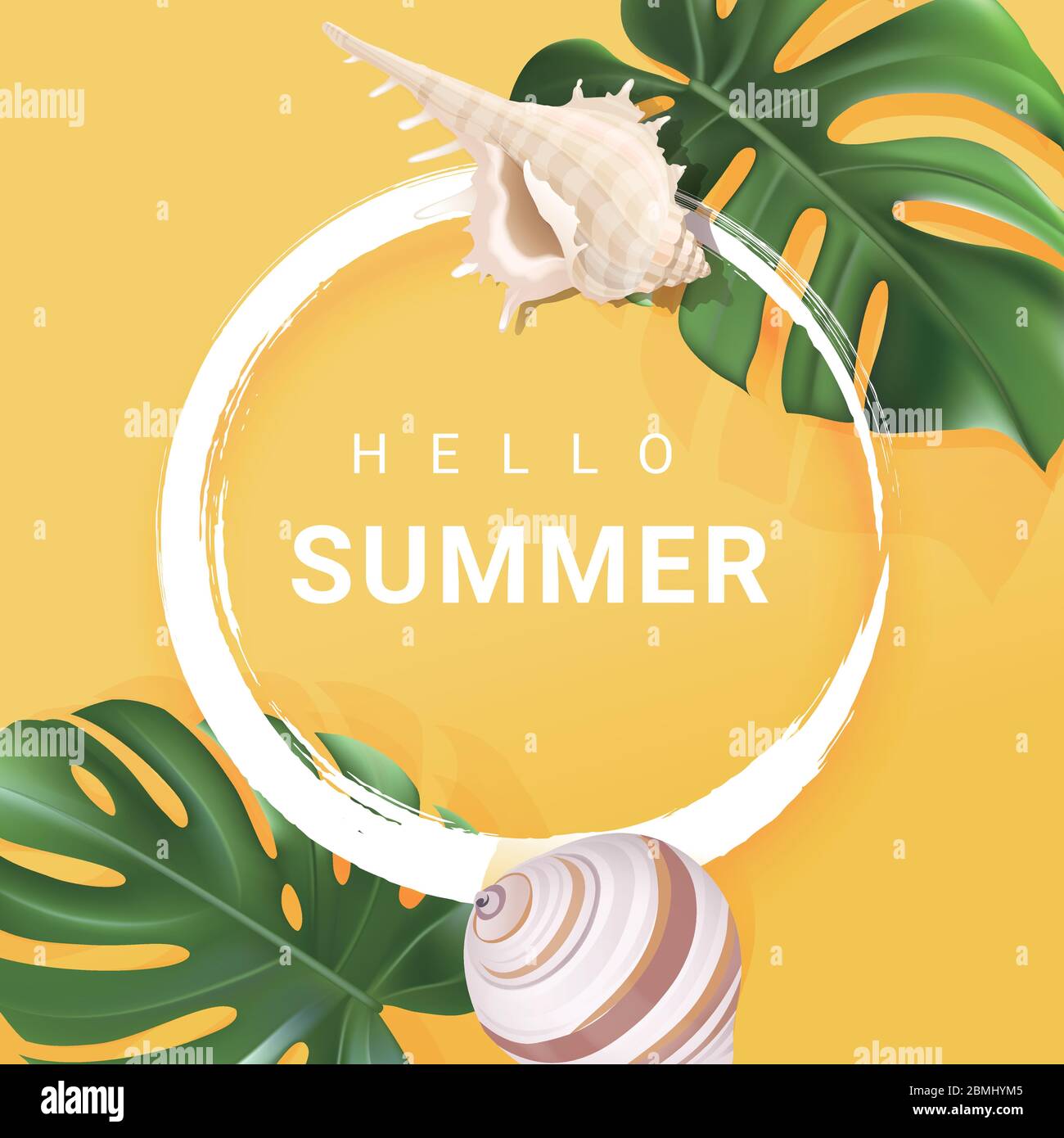 Tropical summer frame background Stock Vector Image & Art - Alamy