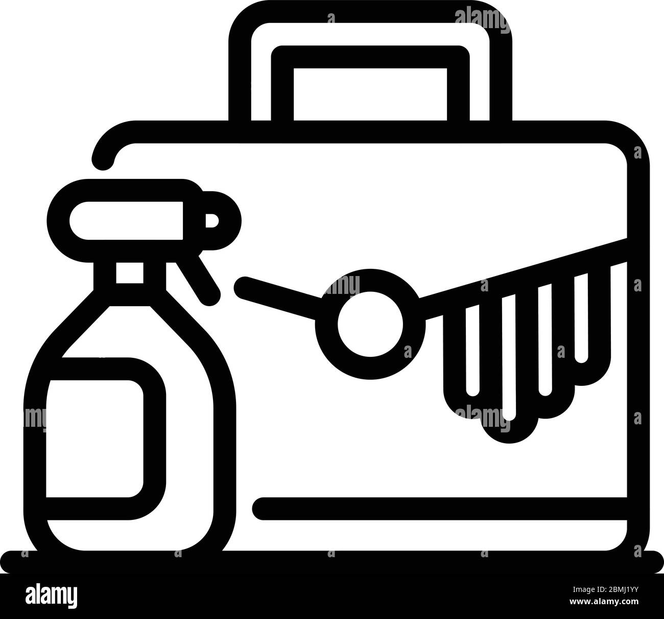 Leather cleaning spray icon, outline style Stock Vector Image & Art - Alamy