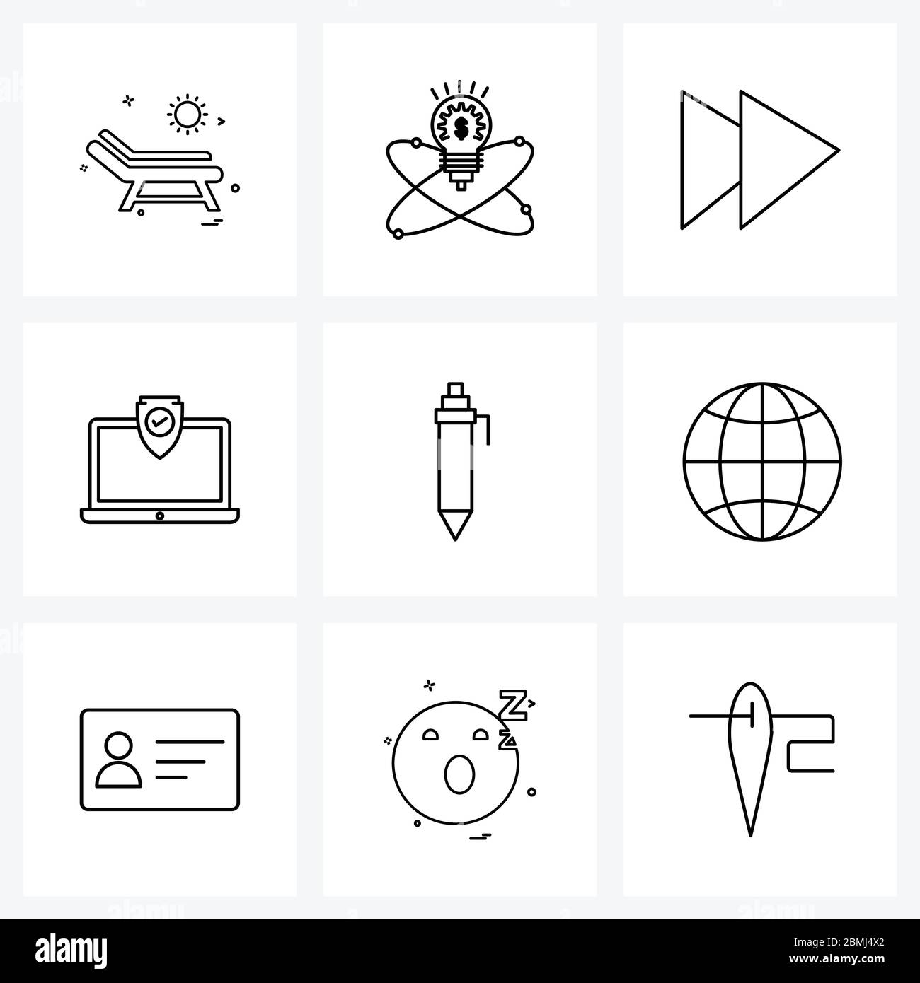 9 Universal Icons Pixel Perfect Symbols of communication, write, media ...