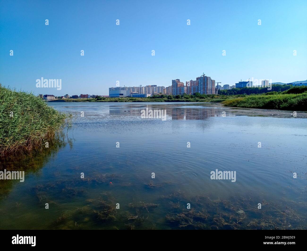 The landscape of the city is new from the side of the Sujuk lagoon ...