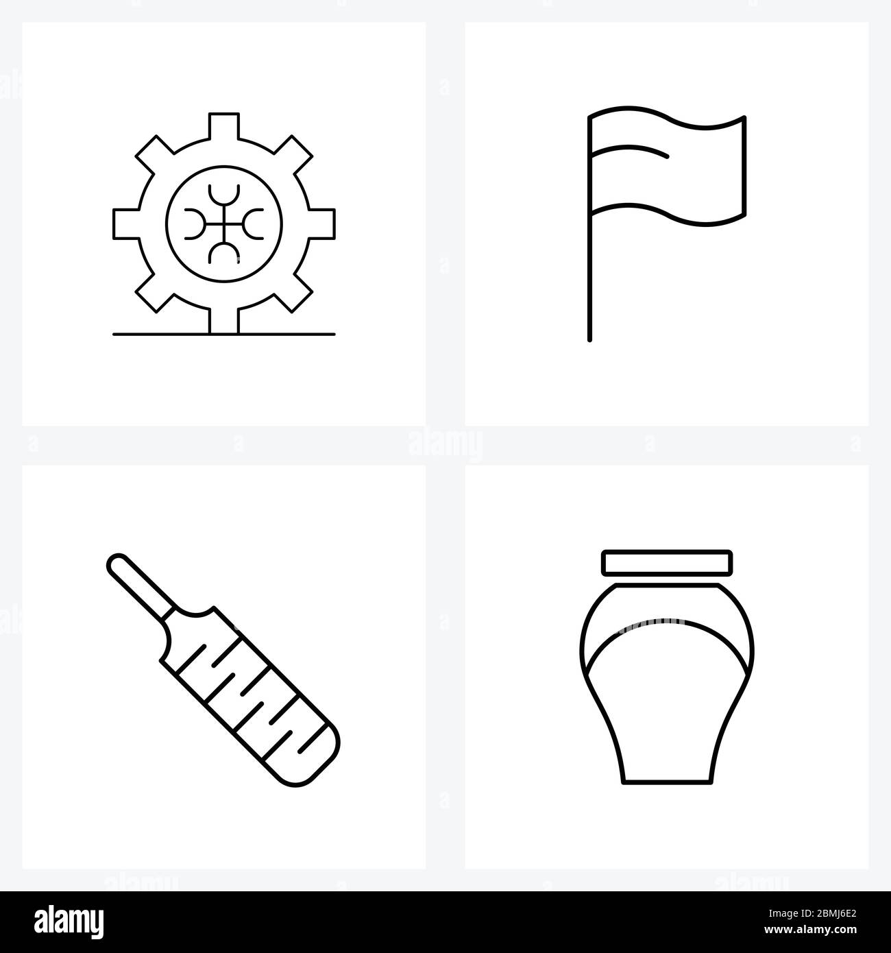 4 Universal Line Icons for Web and Mobile maintenance, hardball ...