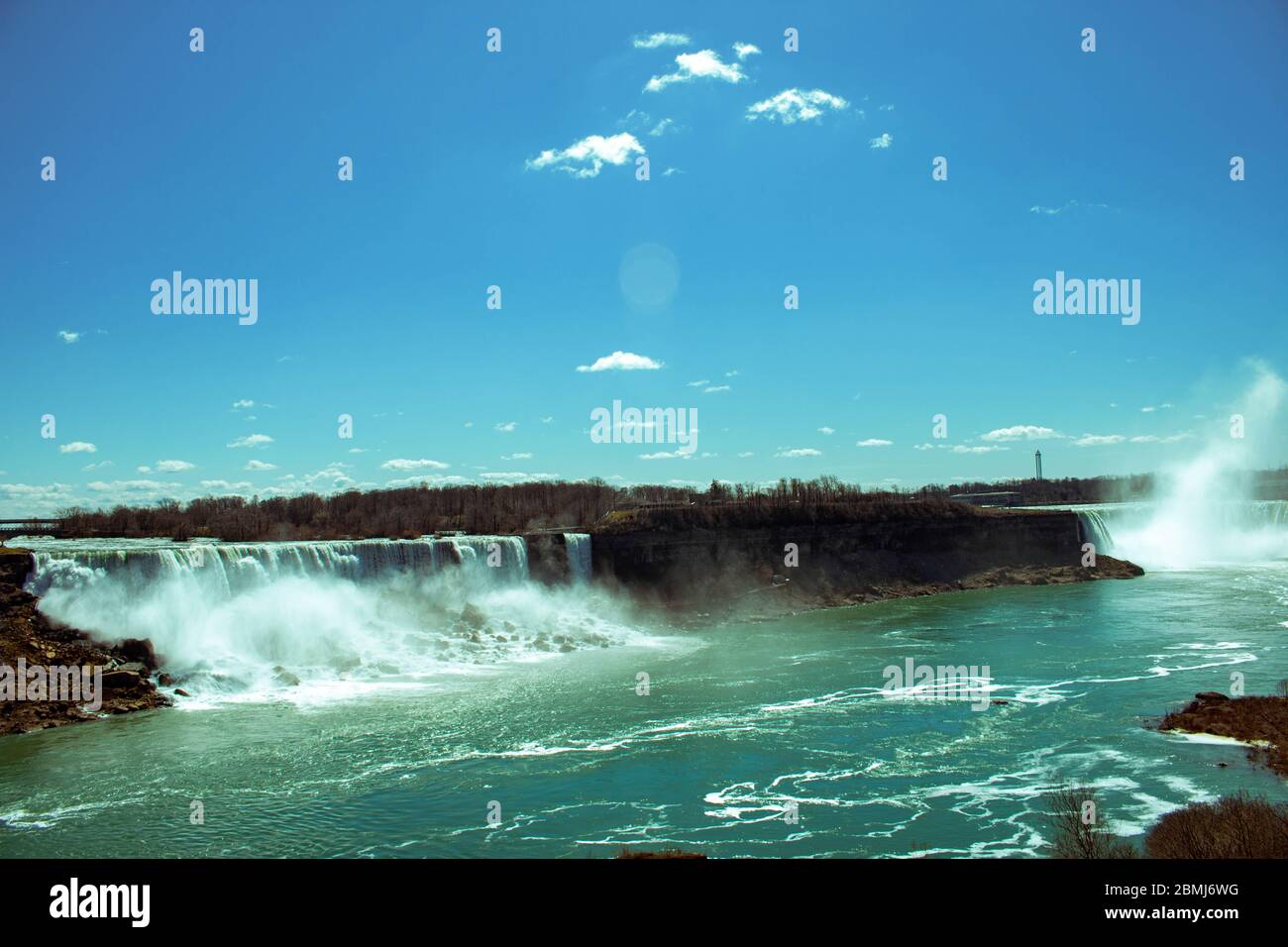 Niagara Falls Aerial View, Canadian Falls, Canada Stock Photo - Alamy