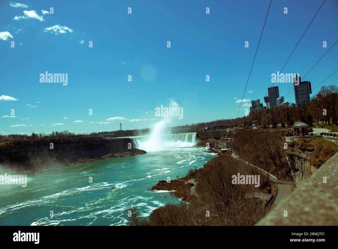 Niagara Falls Aerial View, Canadian Falls, Canada Stock Photo - Alamy
