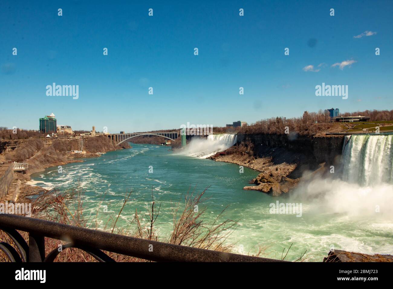 Niagara Falls Aerial View, Canadian Falls, Canada Stock Photo - Alamy