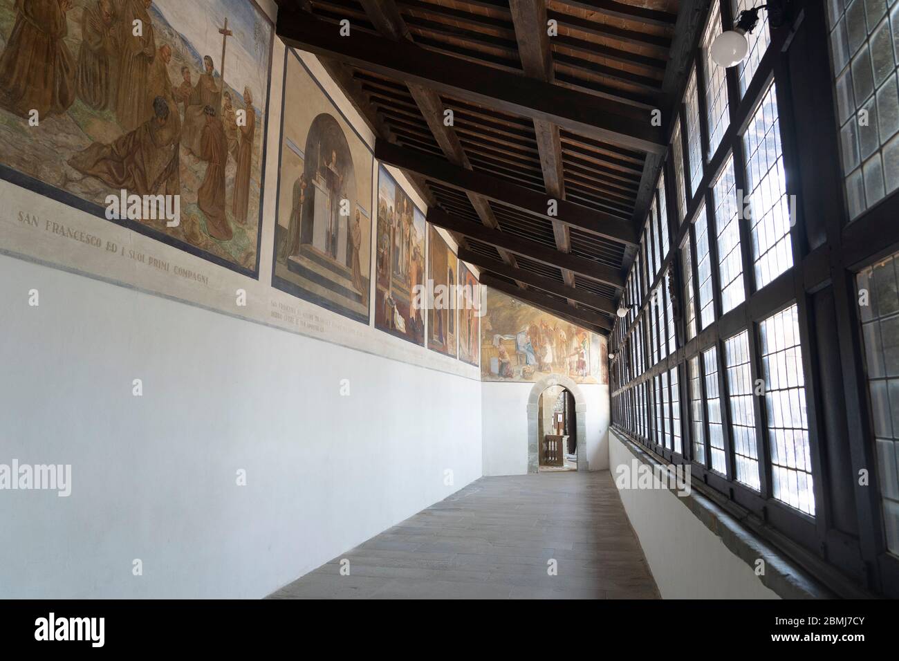 Medieval monastery of La Verna, in the Arezzo province, Tuscany, Italy ...