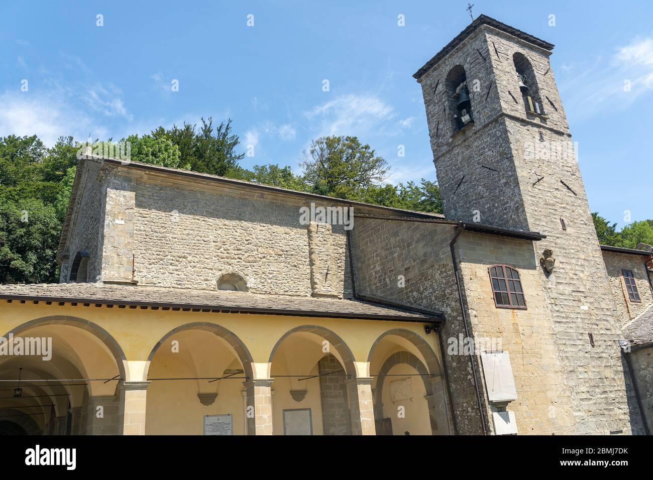 Medieval monastery of La Verna, in the Arezzo province, Tuscany, Italy ...