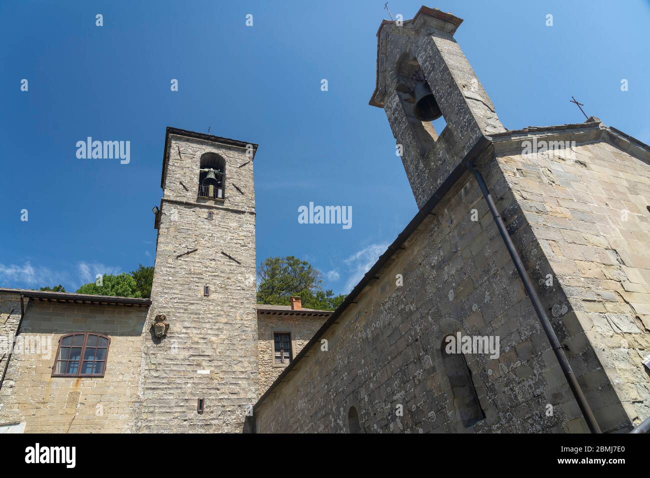 Medieval monastery of La Verna, in the Arezzo province, Tuscany, Italy ...