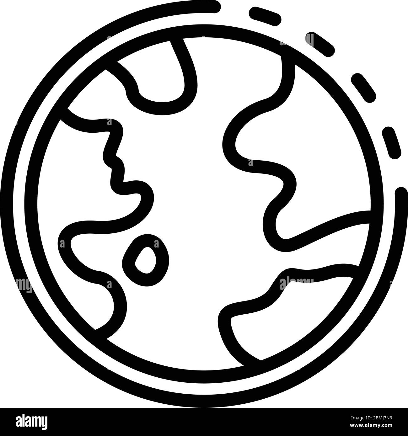 Earth icon, outline style Stock Vector Image & Art - Alamy