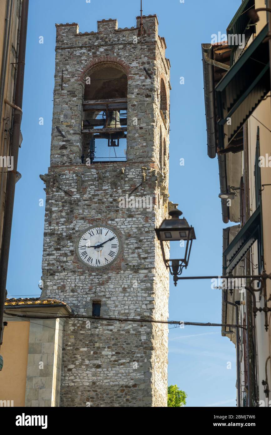 Street of Bibbiena, historic city in the Arezzo province, Tuscany ...