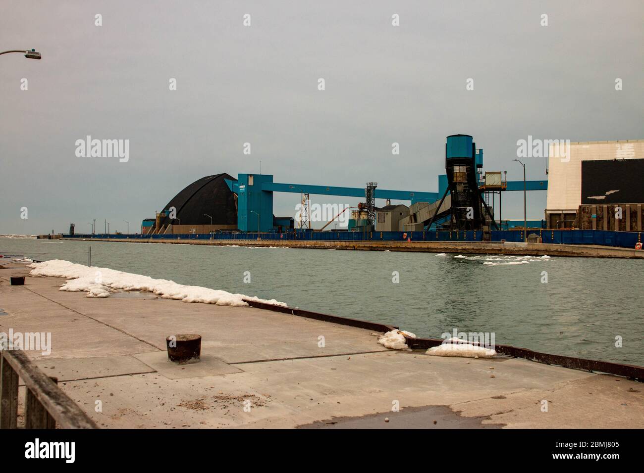 Goderich Harbour and Maitland Valley Marina Stock Photo - Alamy
