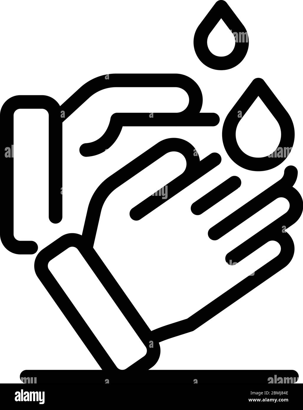 Washing hands icon, outline style Stock Vector Image & Art - Alamy