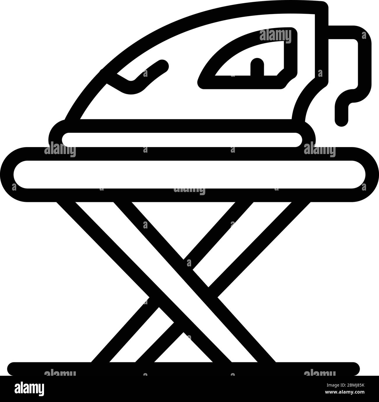 Ironing board and iron icon, outline style Stock Vector Image & Art - Alamy
