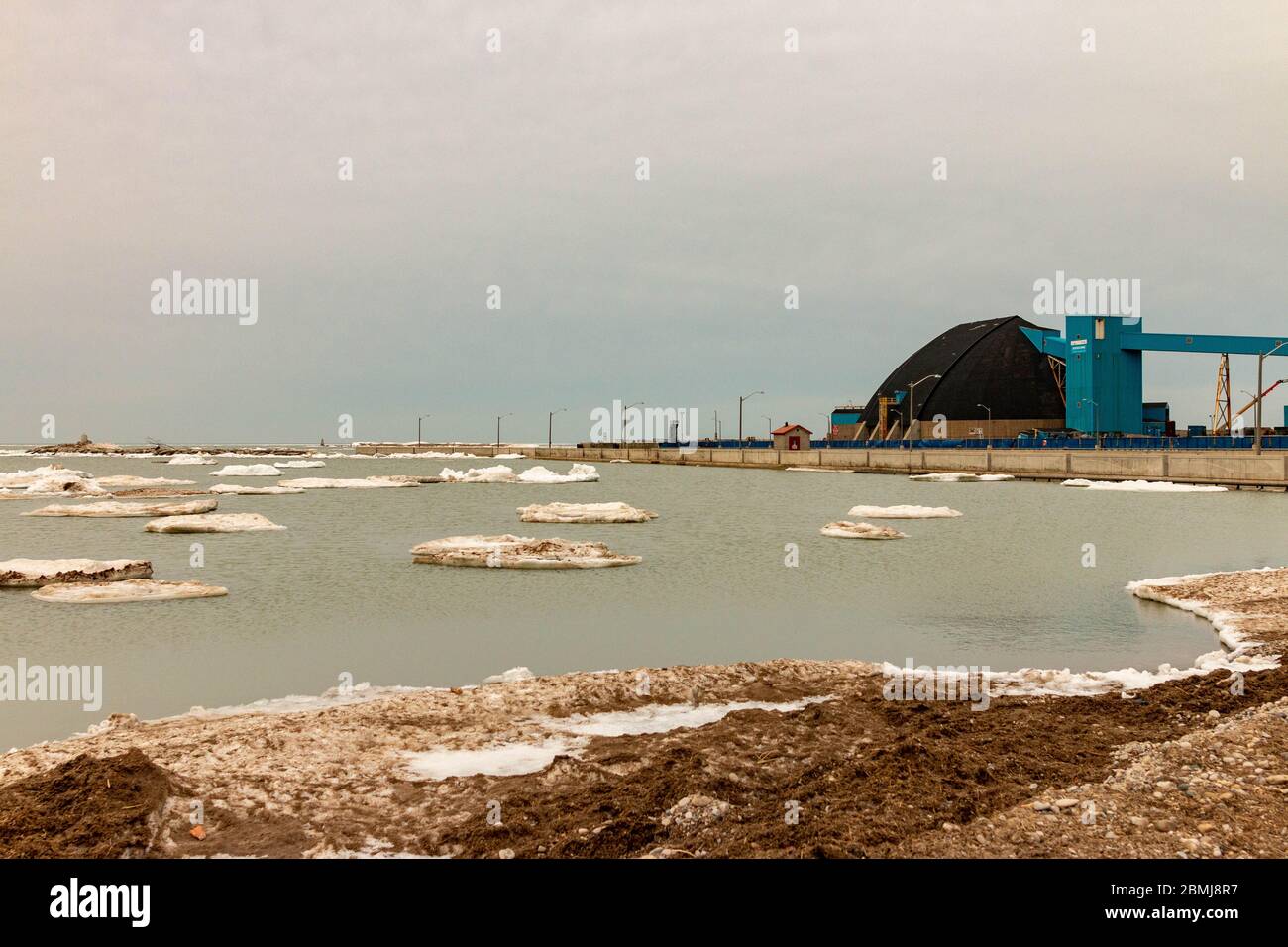 Goderich Harbour and Maitland Valley Marina Stock Photo - Alamy