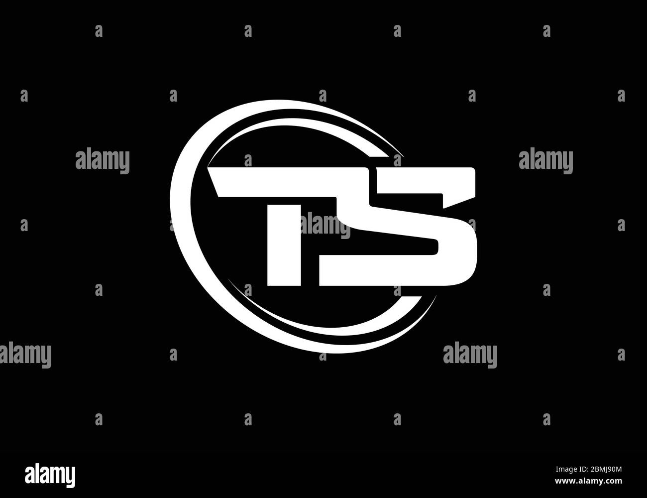 Initial Monogram Letter T S Logo Design Vector Template. Graphic ...