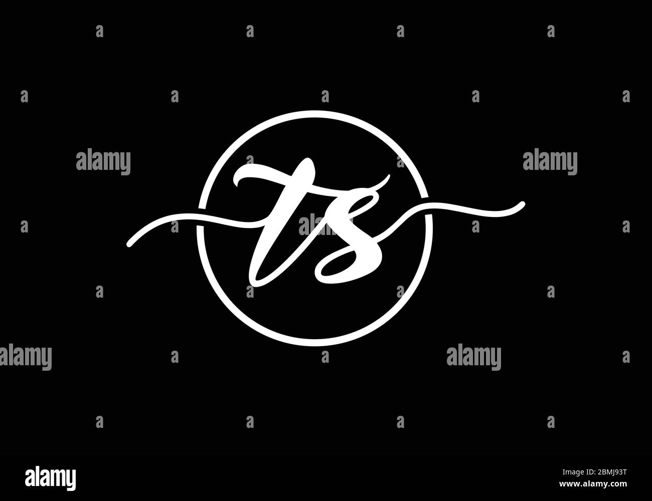 Initial Monogram Letter T S Logo Design Vector Template. Graphic ...