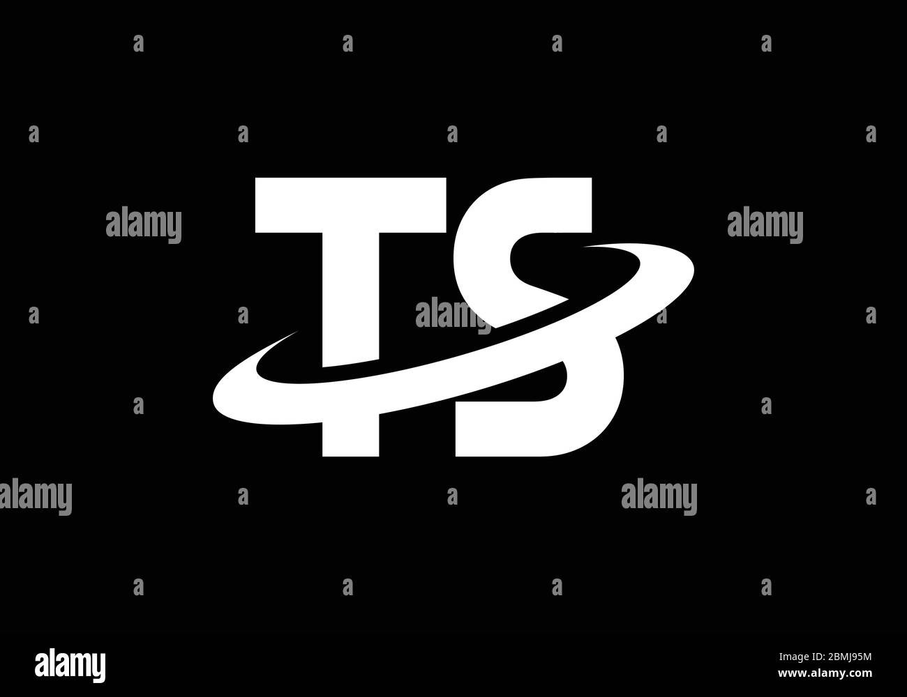 Initial Monogram Letter T S Logo Design Vector Template. Graphic ...