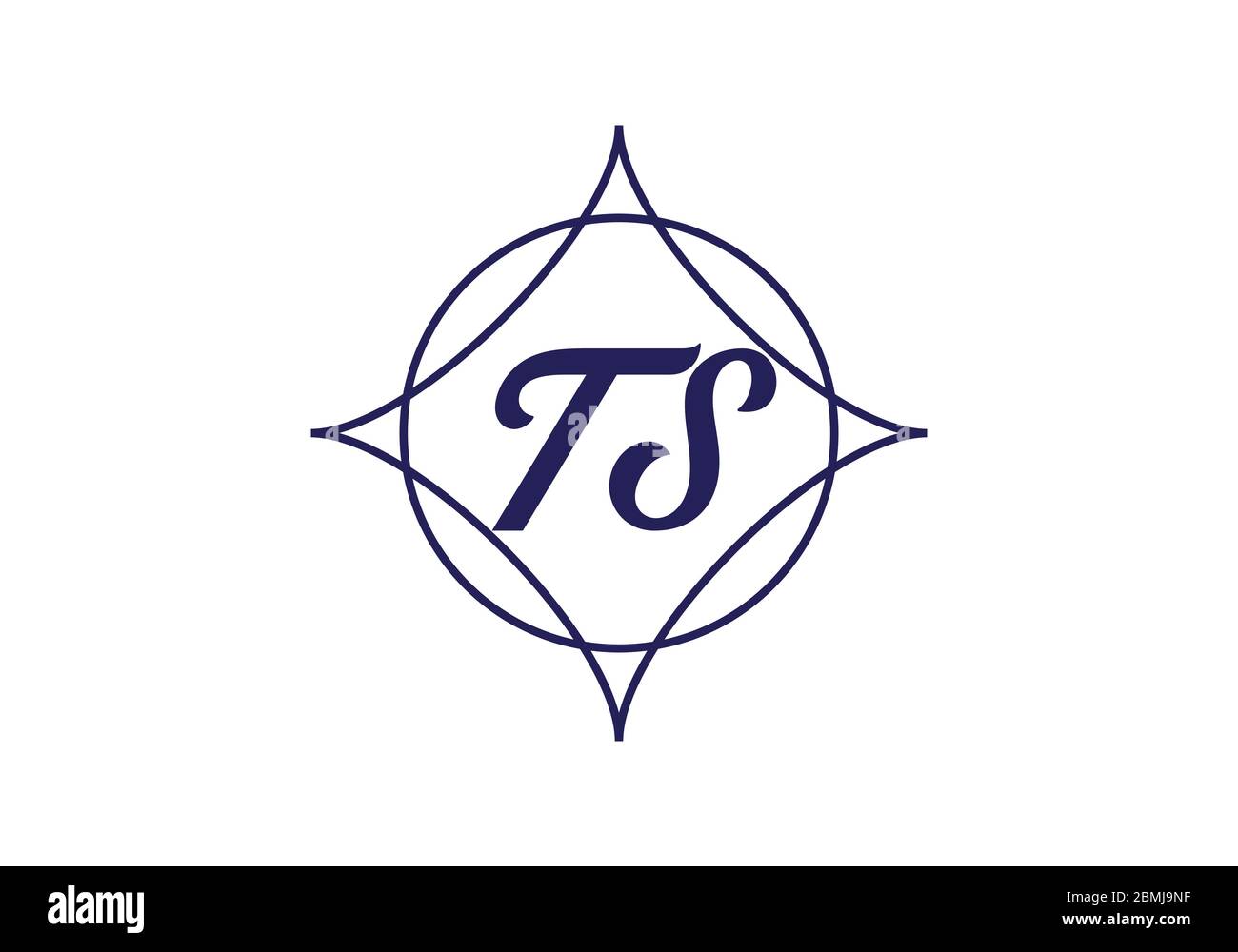 Initial Monogram Letter T S Logo Design Vector Template. Graphic ...