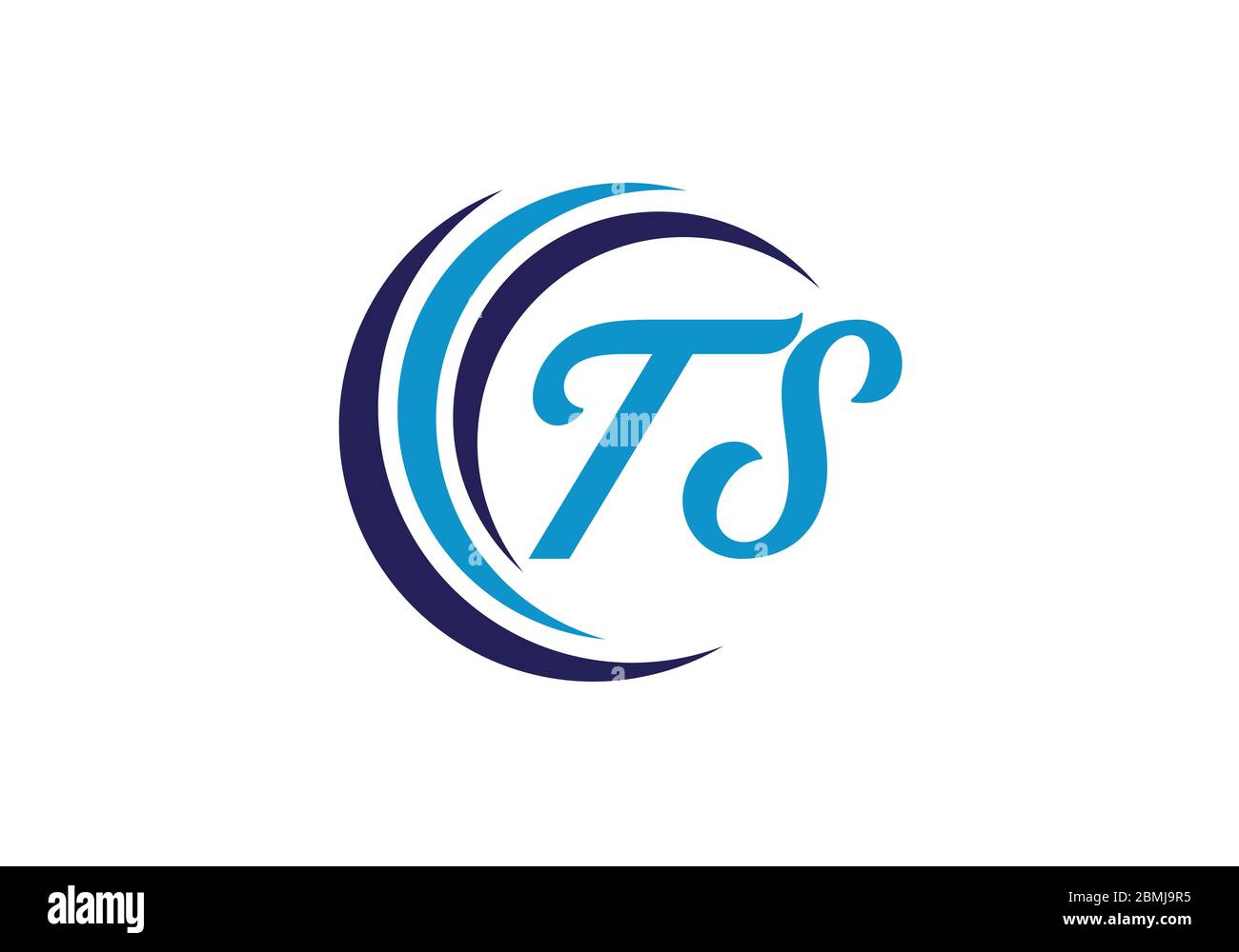 Initial Monogram Letter T S Logo Design Vector Template. Graphic ...